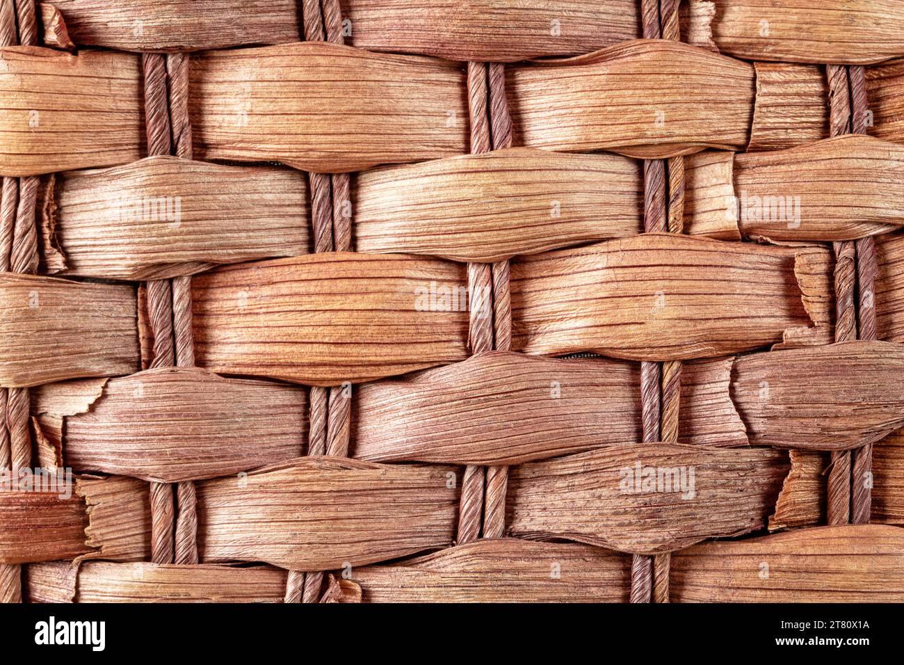 Bright textured background made of chocolate colored reed mat Stock ...