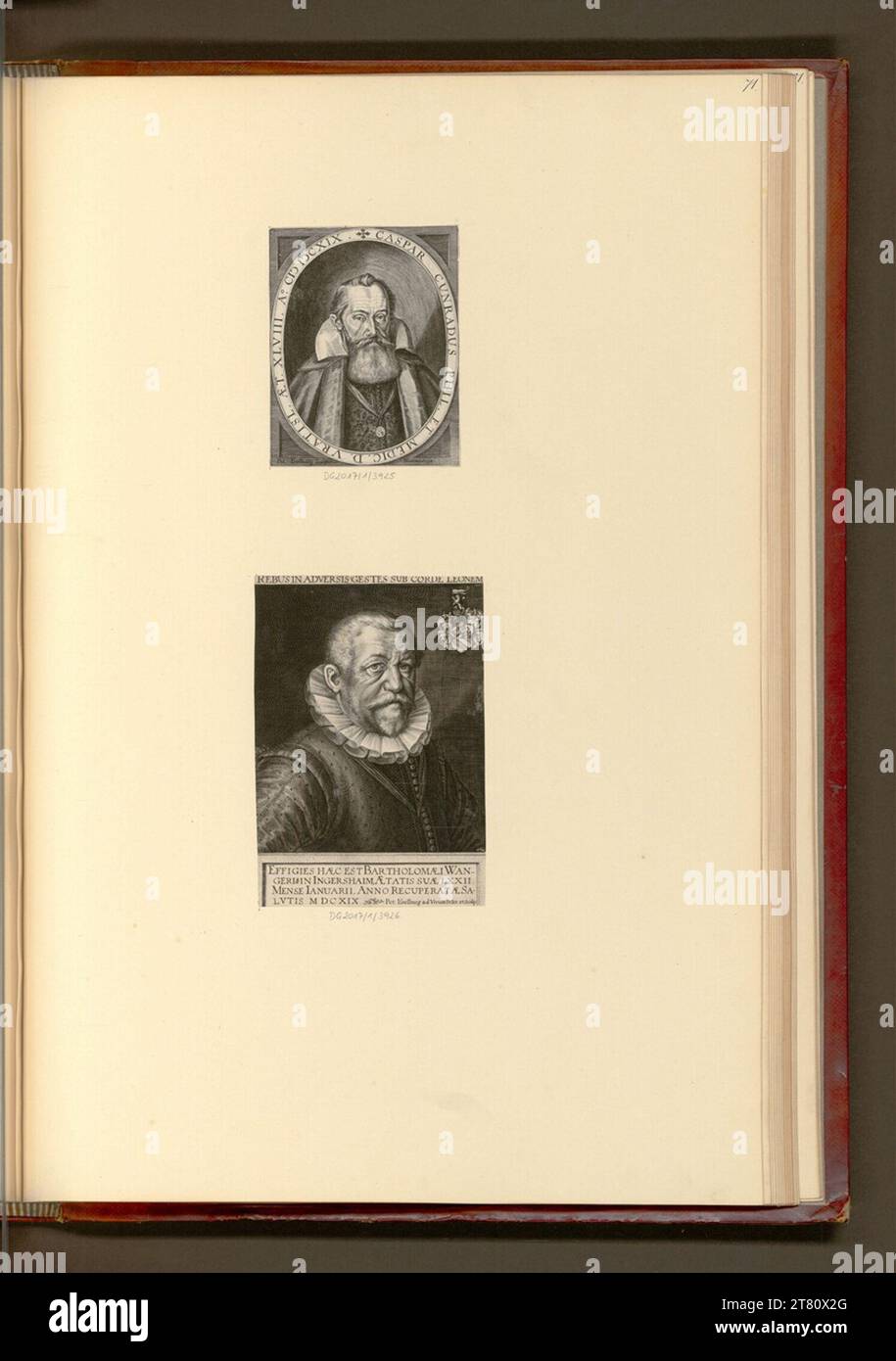 Peter Isselburg (Engraver) Portraits Caspar Cunradi, Bartholomäus ...