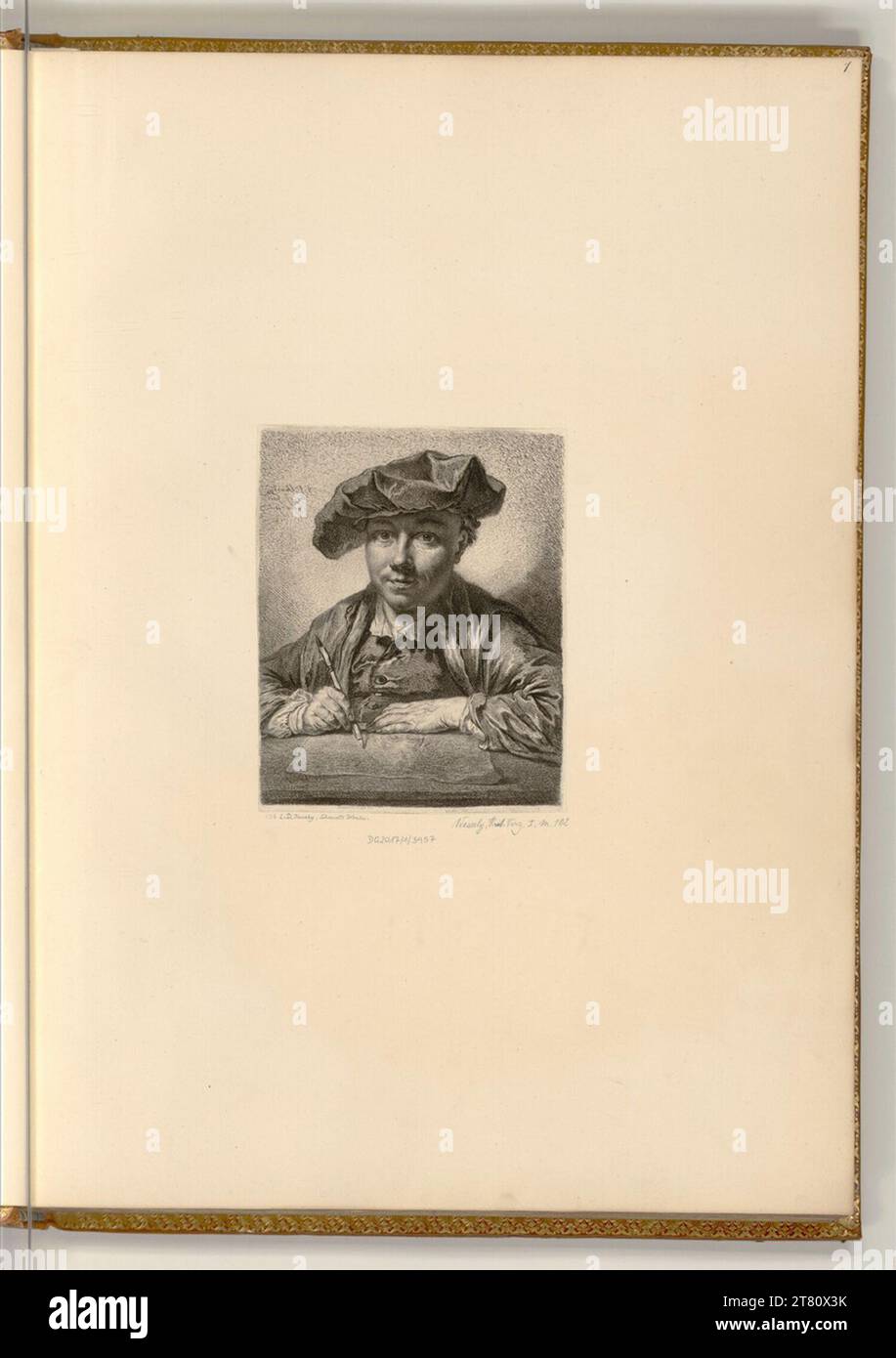 Georg Friedrich Schmidt (Engraver) Self -portrait Georg Friedrich Schmidt. etching 18. Century ...