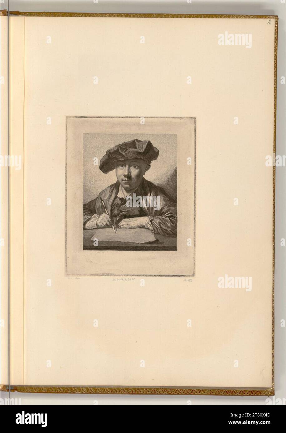 Georg Friedrich Schmidt (Engraver) Self -portrait Georg Friedrich Schmidt. etching 18. Century ...