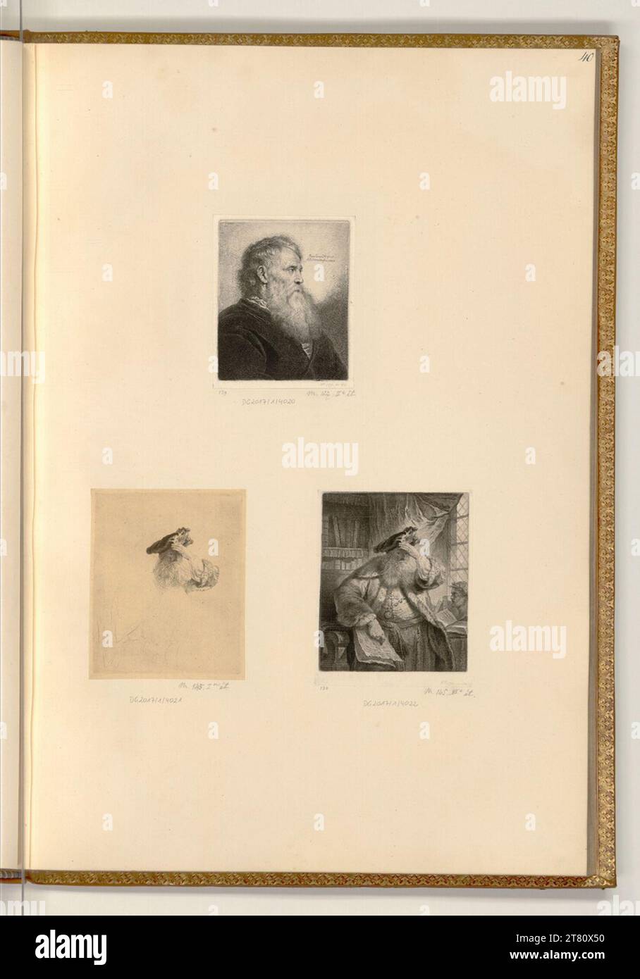 Georg Friedrich Schmidt (Engraver) Portraits (men). etching 18. Century , 18th century Stock ...