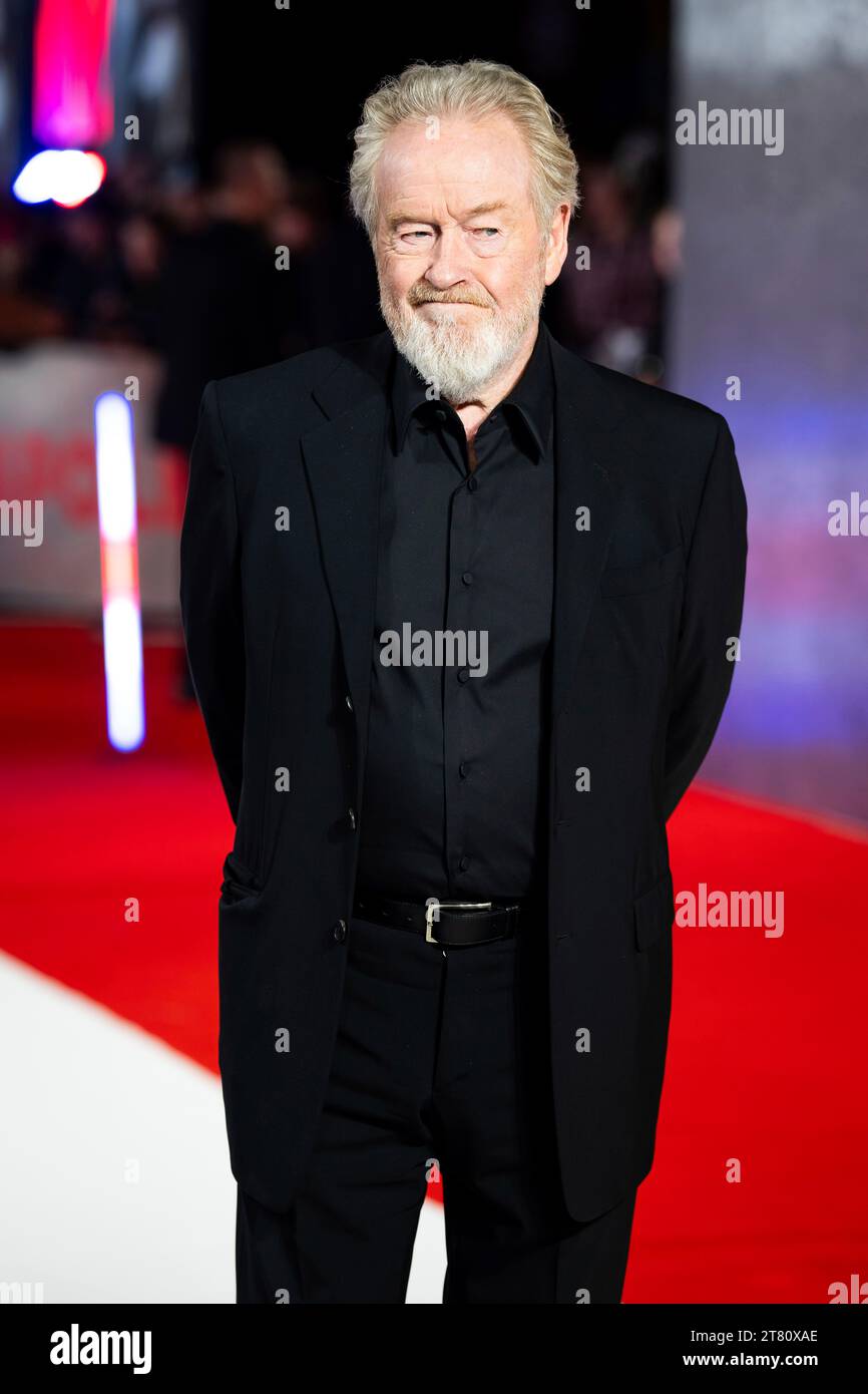 Ridley Scott poses for photographers upon arrival at the UK premiere of ...