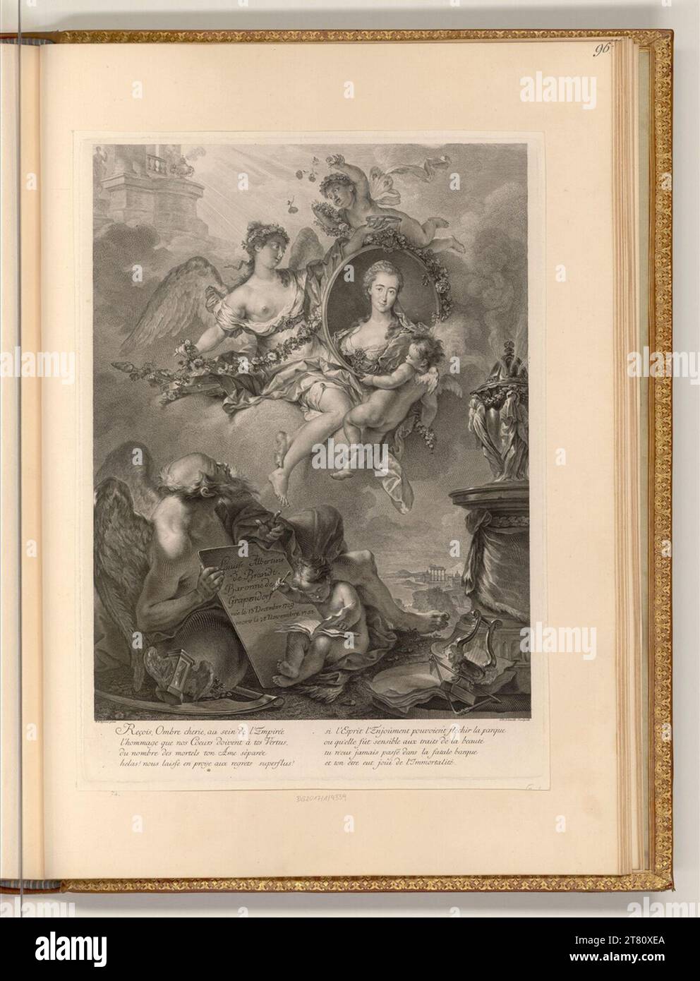 Georg Friedrich Schmidt (Engraver) Portrait alleis Albertin the Brands, bars the grassy-decern ...