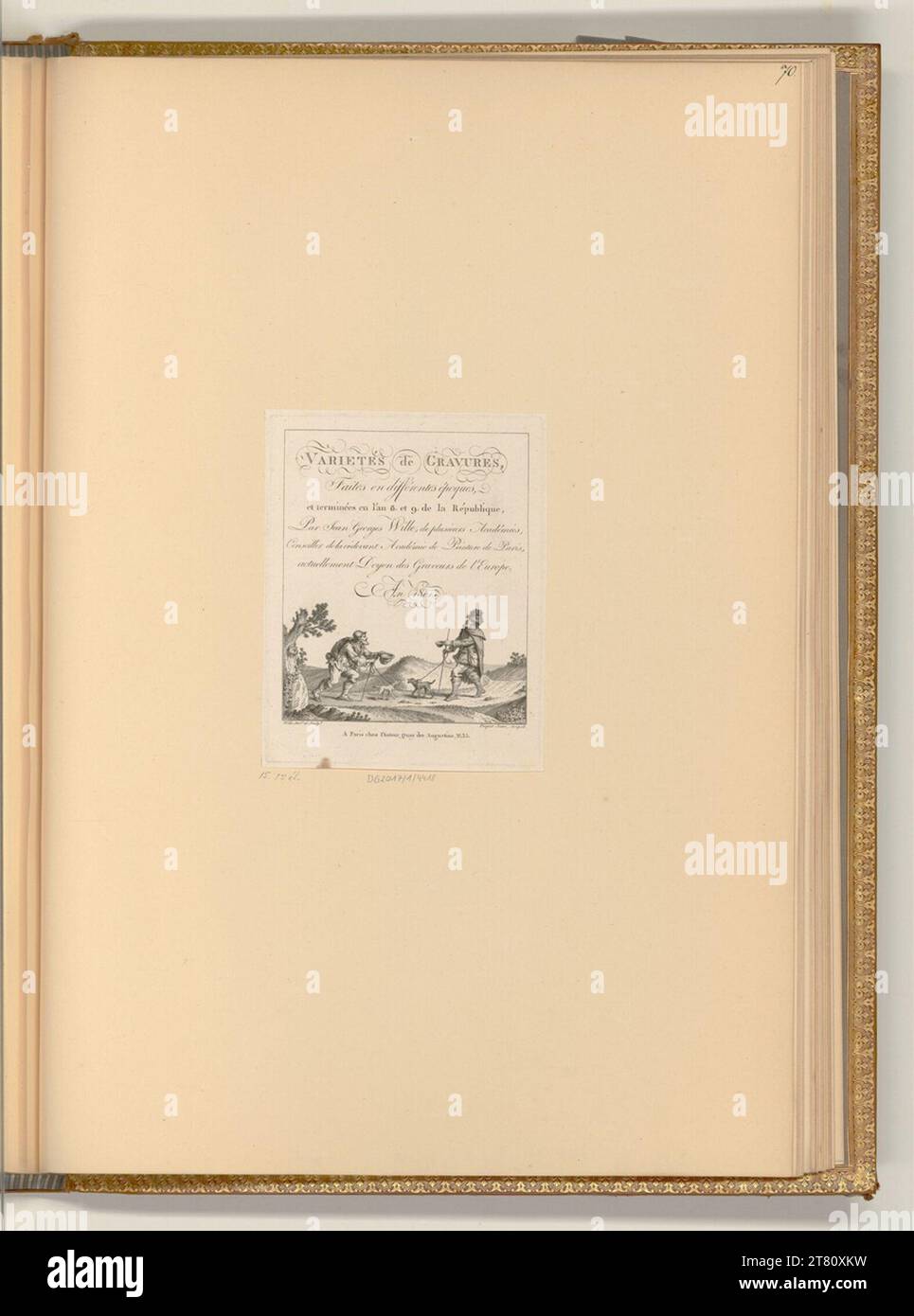 Johann Georg Wille (Engraver) Titelblatt varyed by engravings, made in ...
