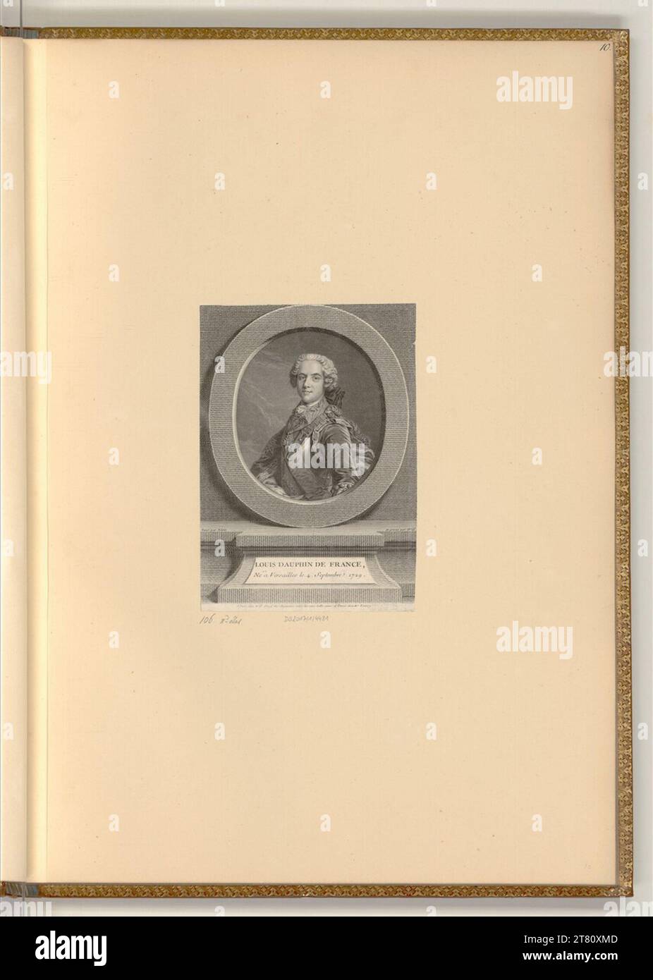 Johann Georg Wille (Engraver) Portrait Dauphin from France. Copper ... Johann Georg Wille (Engraver) Portrait Dauphin from France. Copper ...