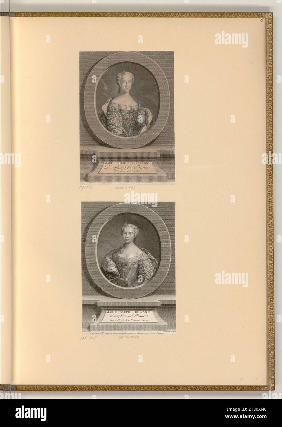 Johann Georg Wille (Engraver) Portraits. Copper engraving, etching 1730 ...