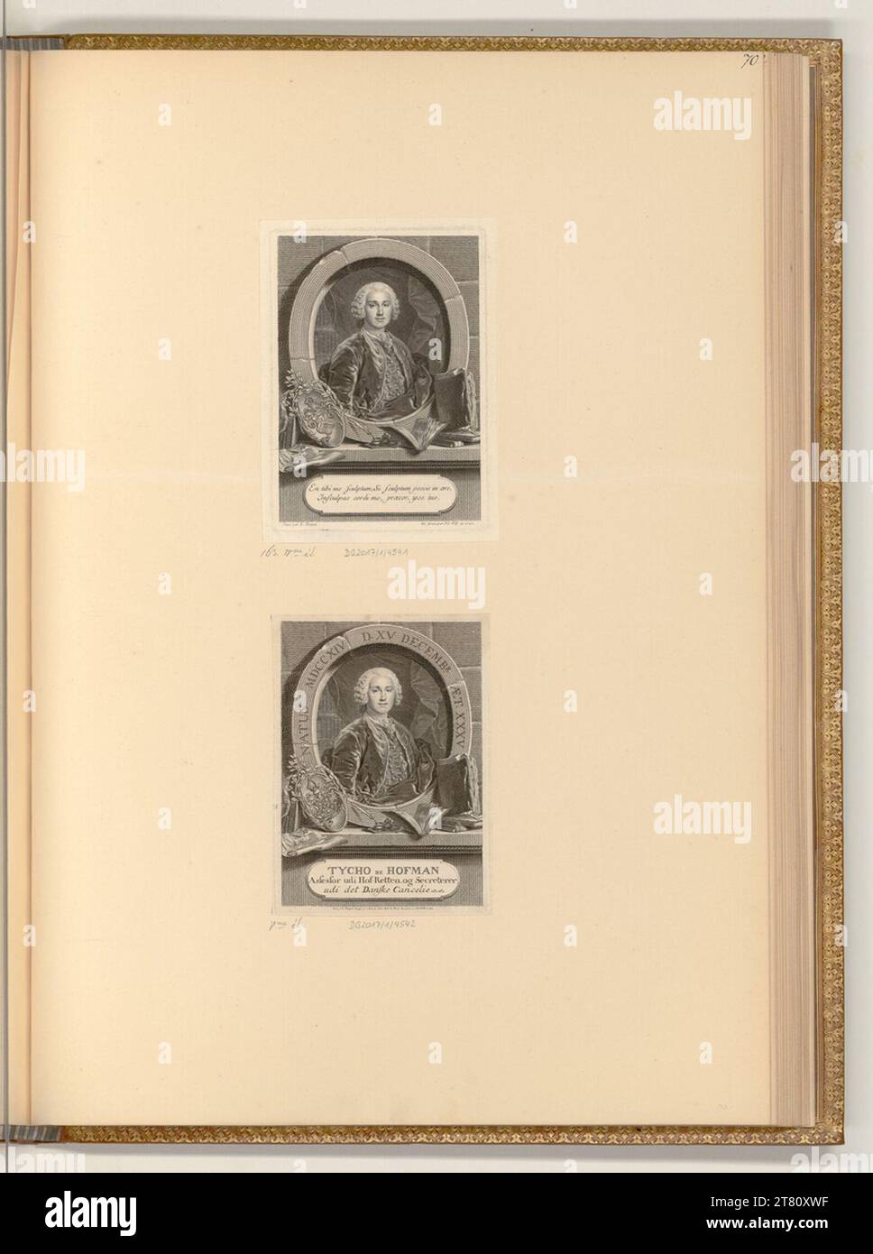 Johann Georg Wille (Engraver) Portrait Tycho Hofman. Copper engraving ...