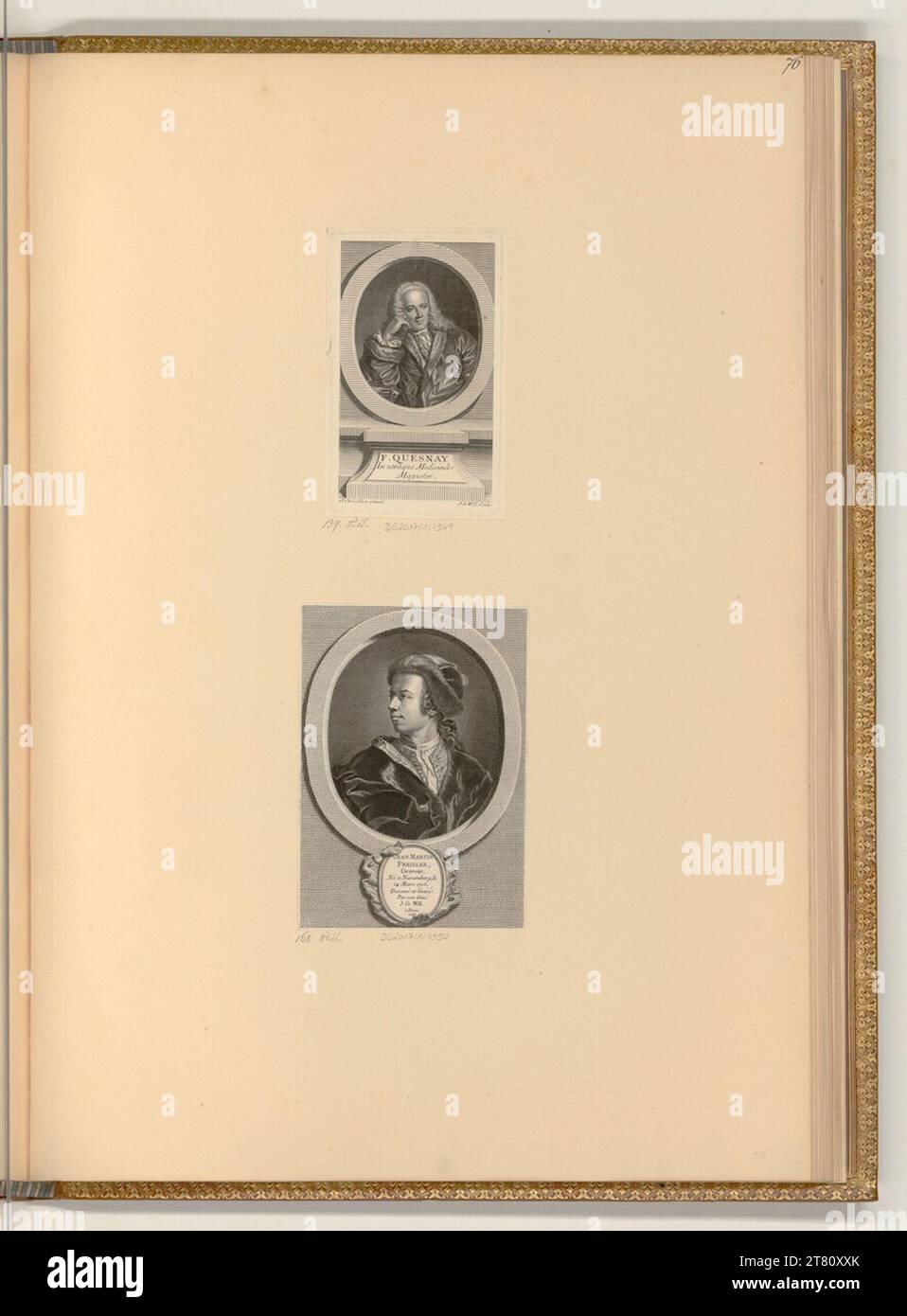 Johann Georg Wille (Engraver) Portraits. Copper engraving print 1730 ...