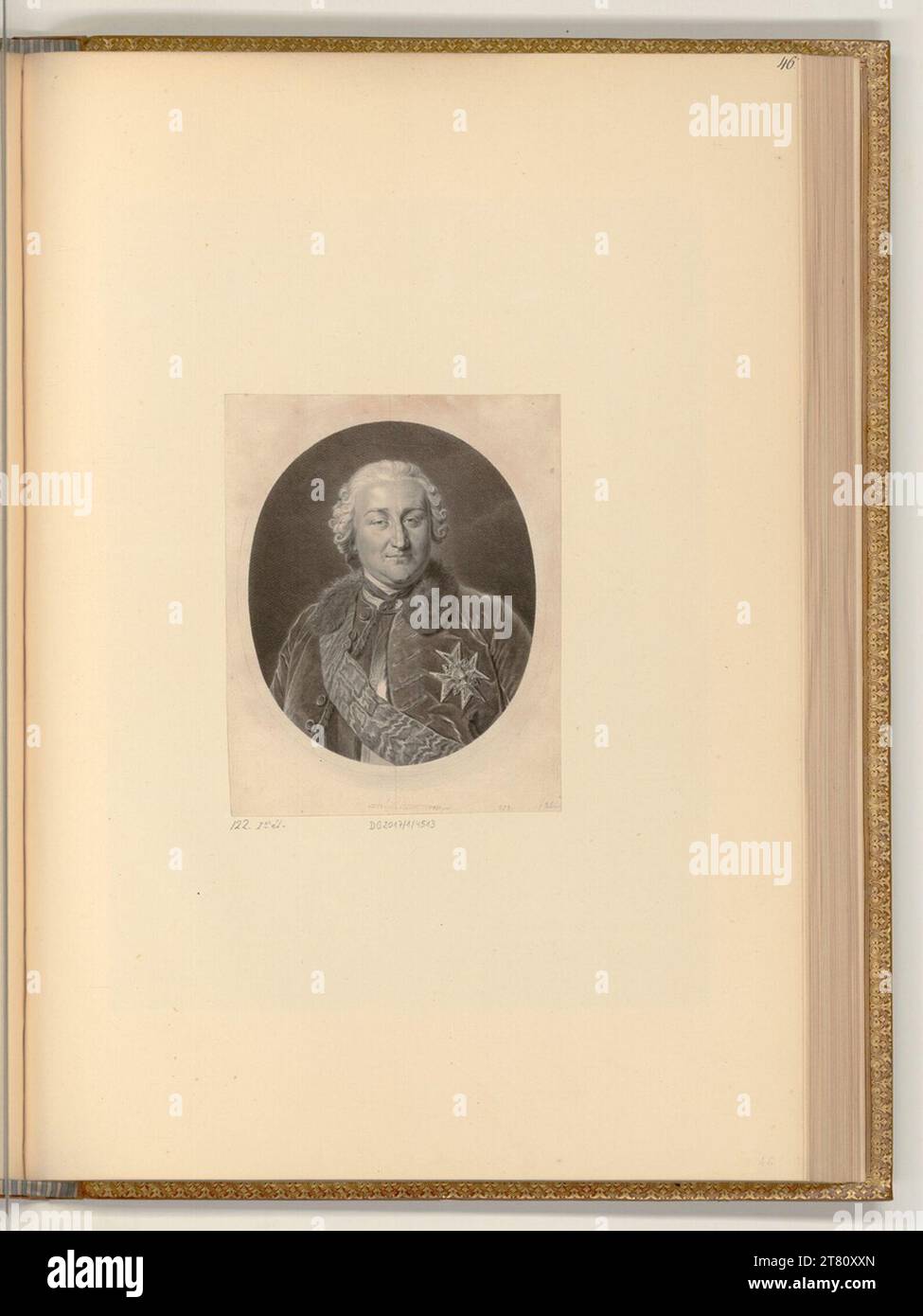 Johann Georg Wille (Engraver) Portrait Woldemar the Loadal. Copper ...