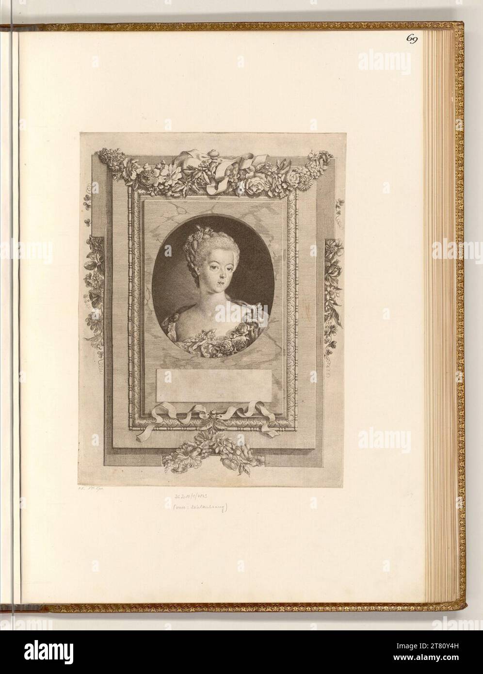 Daniel Nikolaus Chodowiecki (Engraver) Portrait Princess Friederike Sophie Wilhelmine von ...