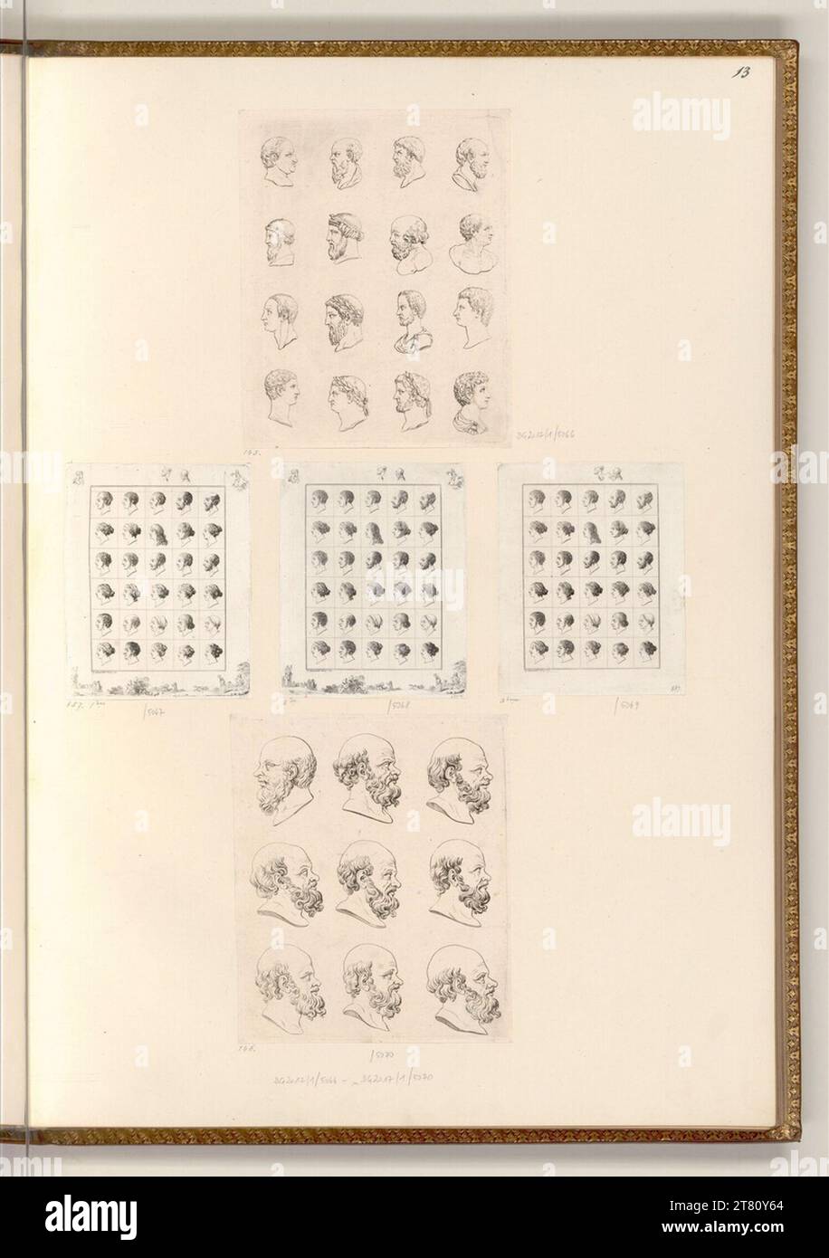 Daniel Nikolaus Chodowiecki (Engraver) Leaves to Lavater's physiognomic ...