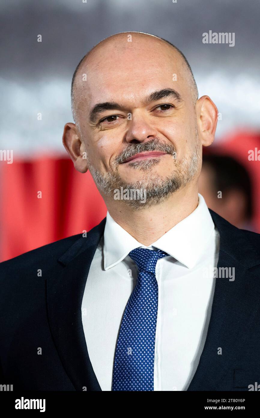Simone Coco poses for photographers upon arrival at the UK premiere of ...