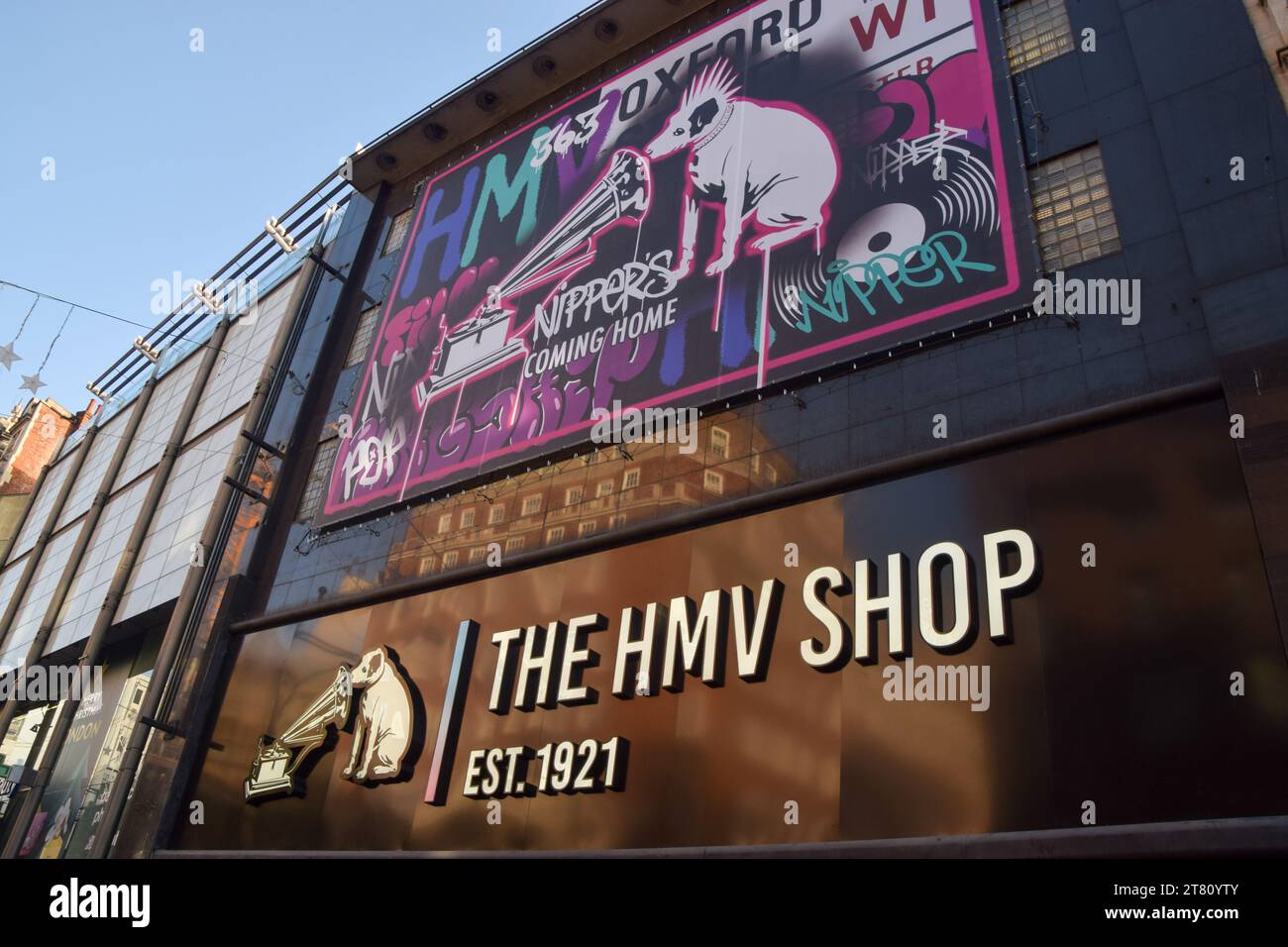 London, UK. 17th November 2023. The famous logo is unveiled as iconic ...