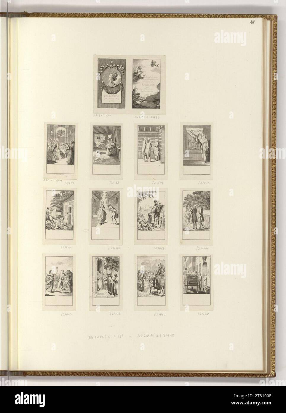 Daniel Nikolaus Chodowiecki (Engraver) Portrait and title of the ...