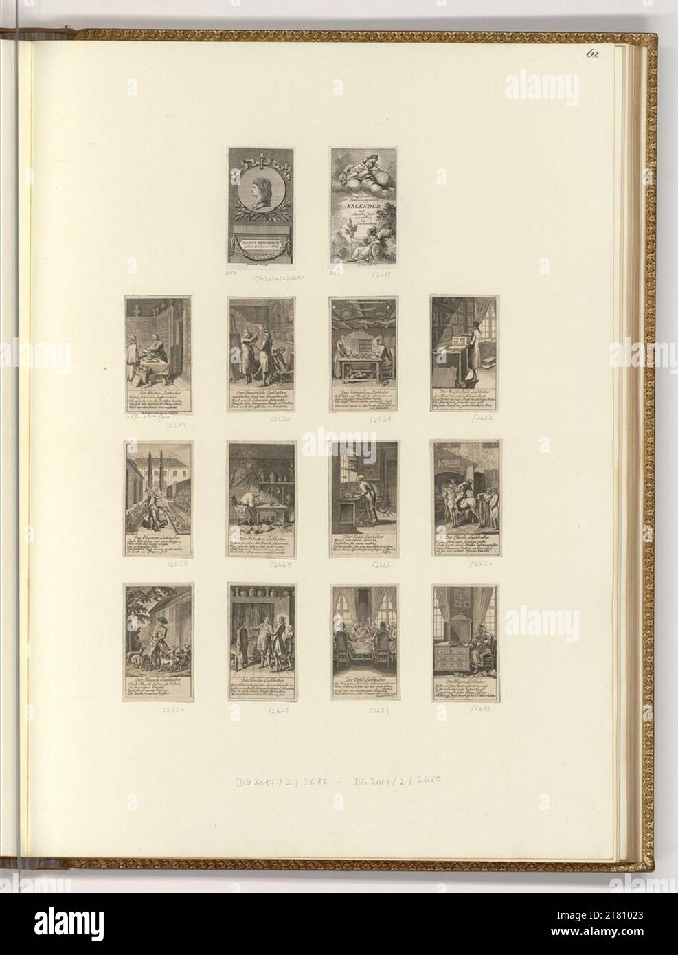 Daniel Nikolaus Chodowiecki (Engraver) Lauenburg Genealogical Calendar ...