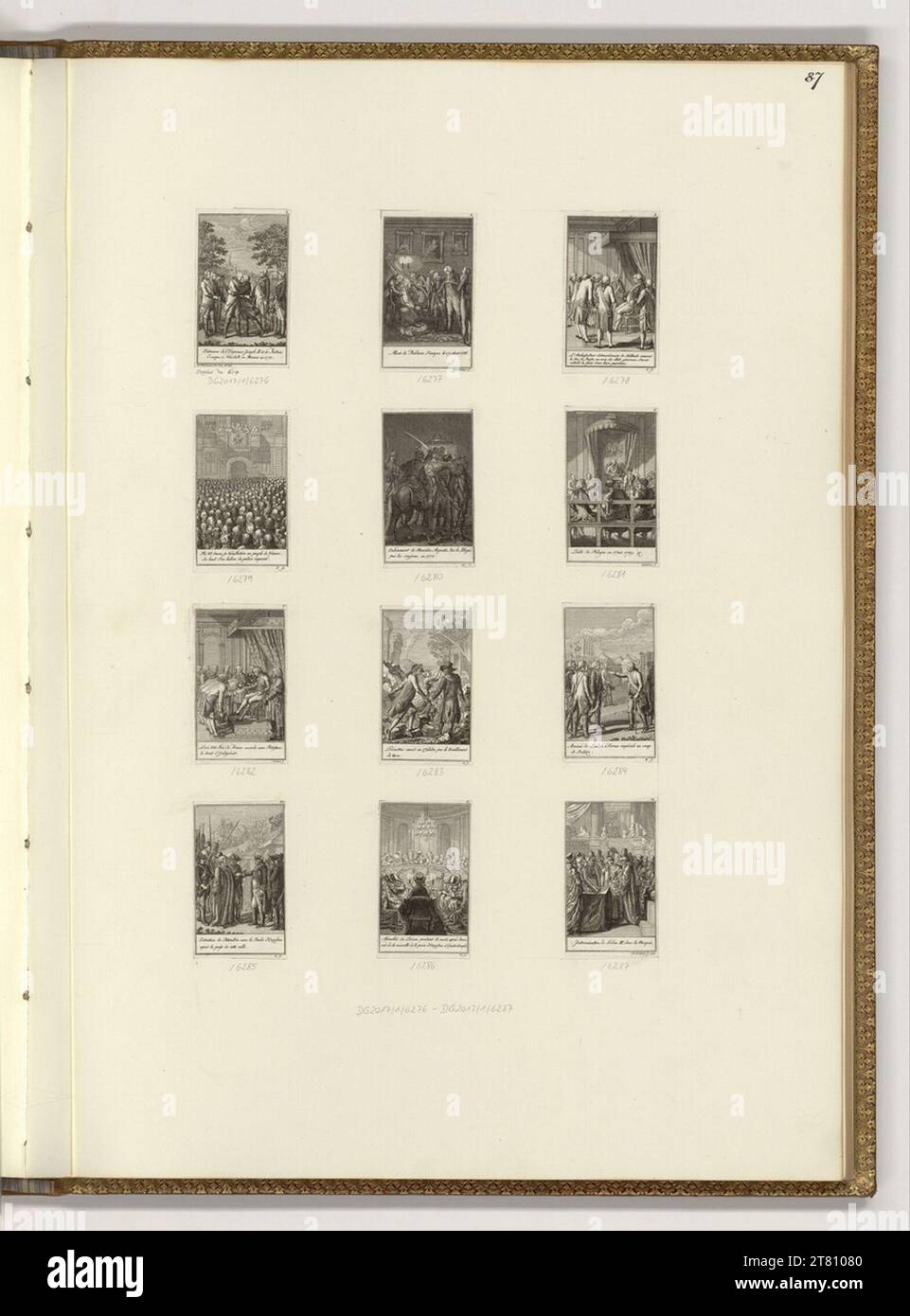 Daniel Nikolaus Chodowiecki Various scenes of regents (illustration). etching 1789 , 1789 Stock ...