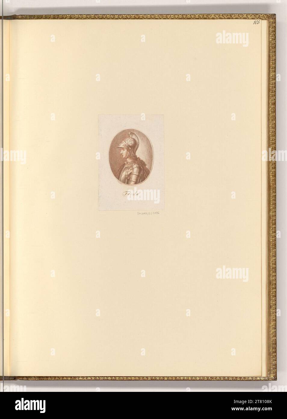 Medardus Thoenert (Engraver) Portrait of the Teoda. Etching, aquatint ...