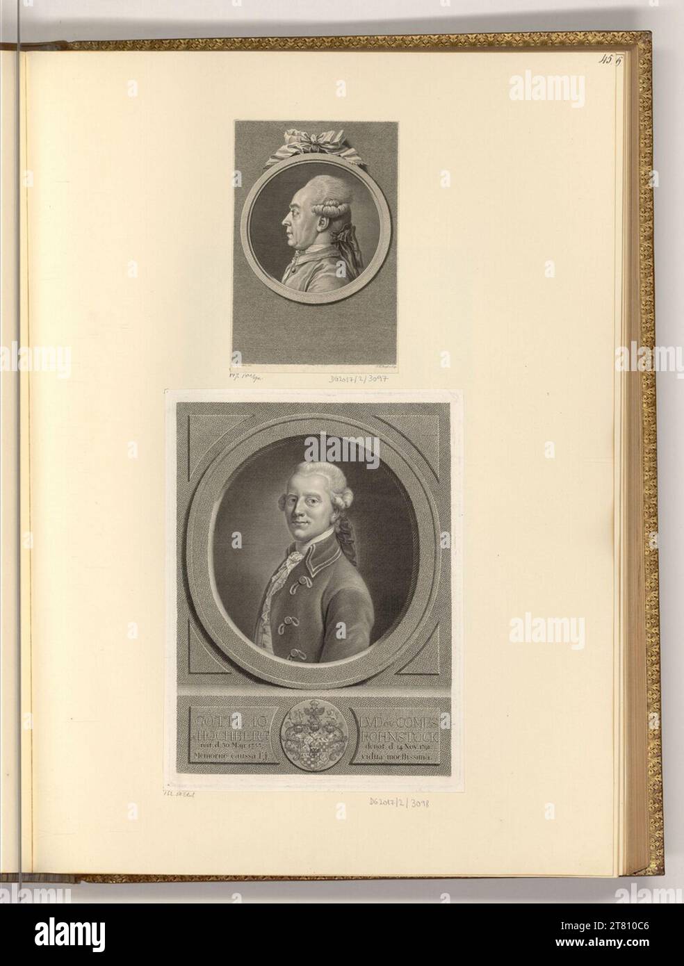 Johann Friedrich Bause (Engraver) Portrait of a man in profile; Count ...