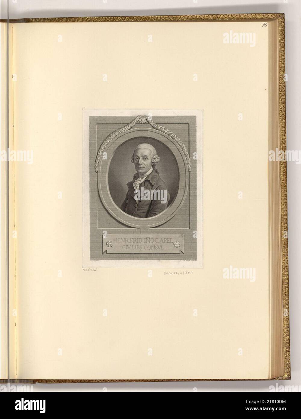 Johann Friedrich Bause (Engraver) Portrait Heinrich Friedrich Innocenz ...