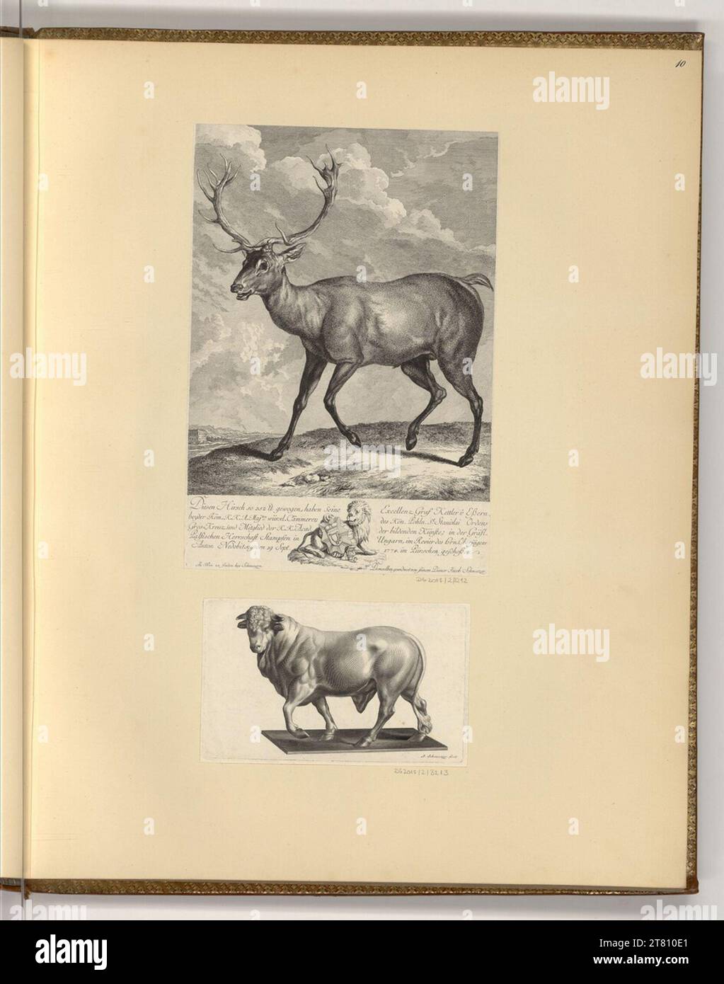 Jacob Matthias Schmutzer (Engraver) Animals. Copper engraving; etching ...