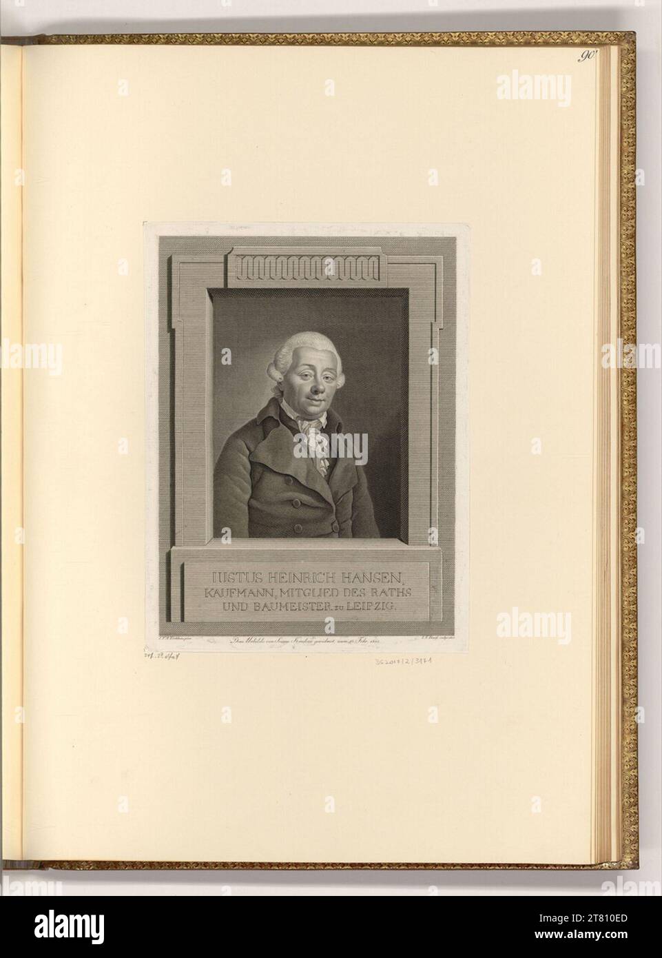 Johann Friedrich Bause (Engraver) Portrait Justus Heinrich Hansen ... Johann Friedrich Bause (Engraver) Portrait Justus Heinrich Hansen ...