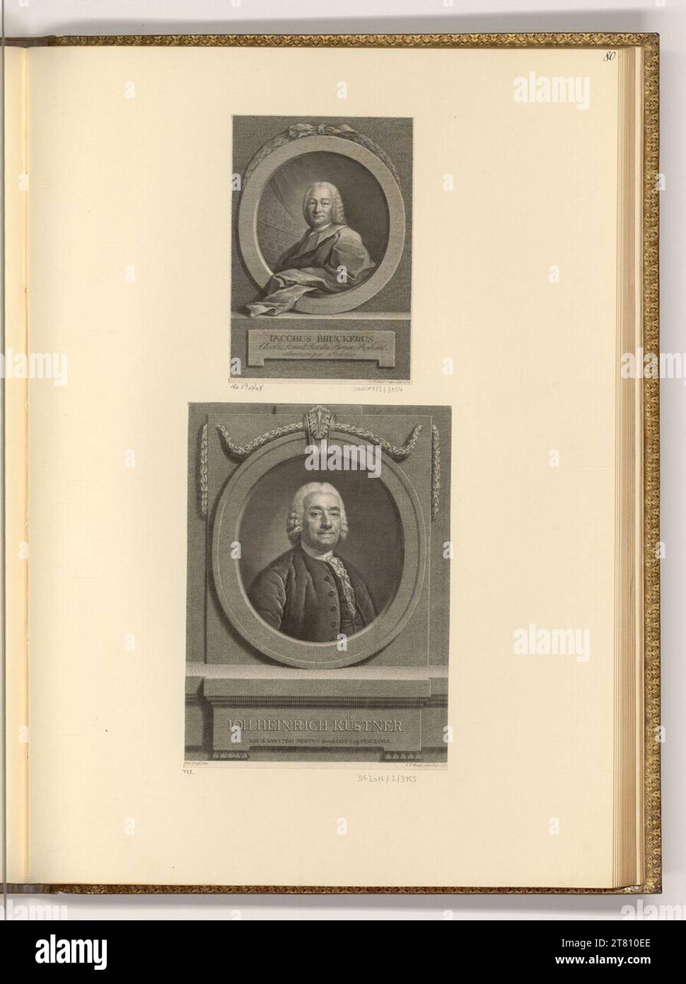 Johann Friedrich Bause (Engraver) Portrait Jacob Brucker; Johann ... Johann Friedrich Bause (Engraver) Portrait Jacob Brucker; Johann ...