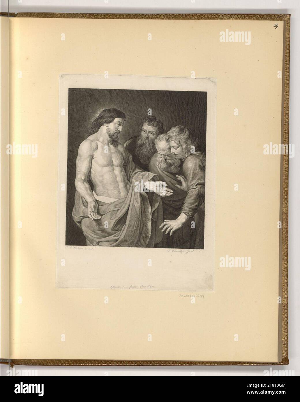 Jacob Matthias Schmutzer (Engraver) Jesus shows his stuff. Copper ...