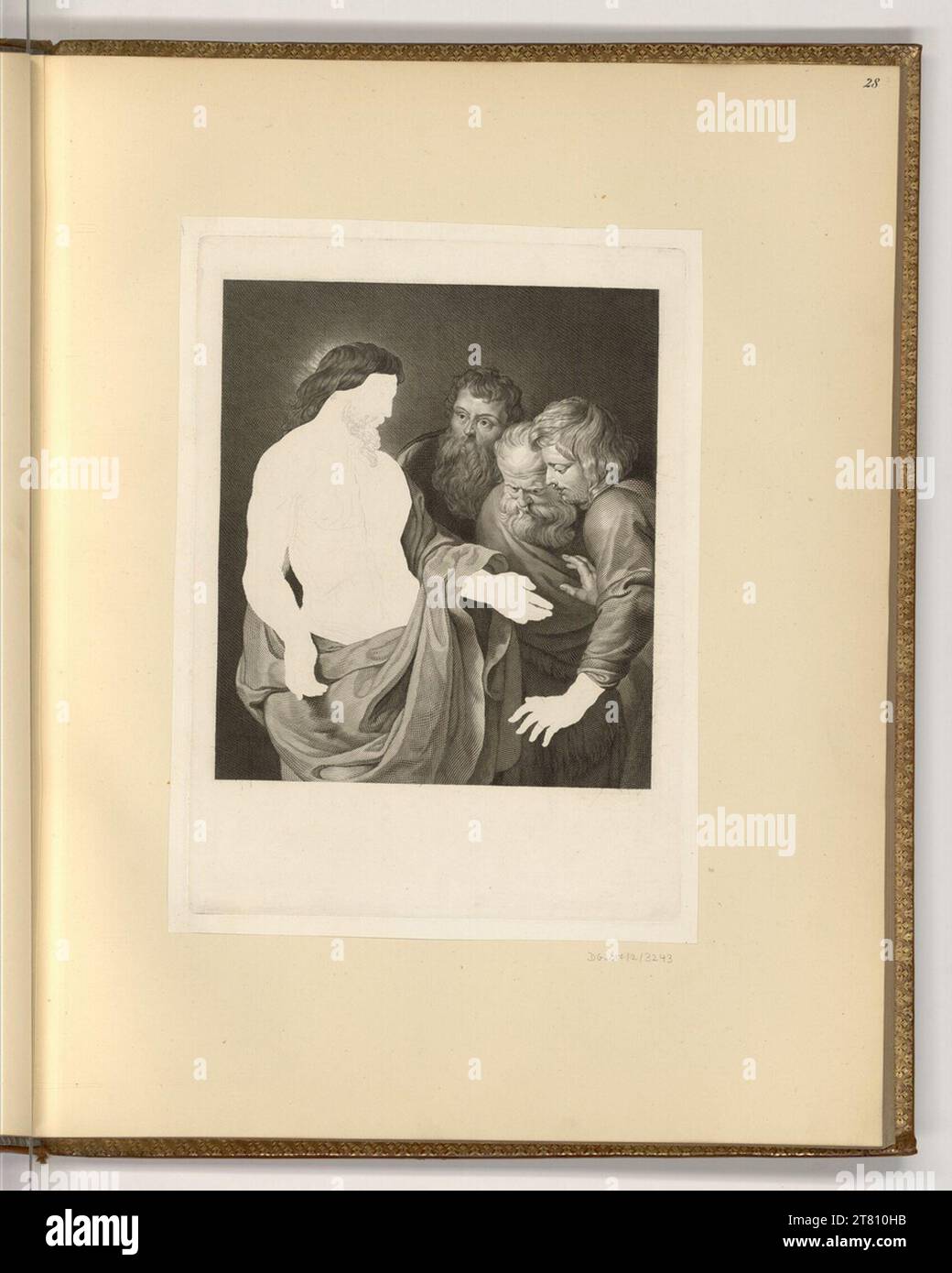 Peter Paul Rubens Jesus shows his stuff. Copper engraving print 1748 ...