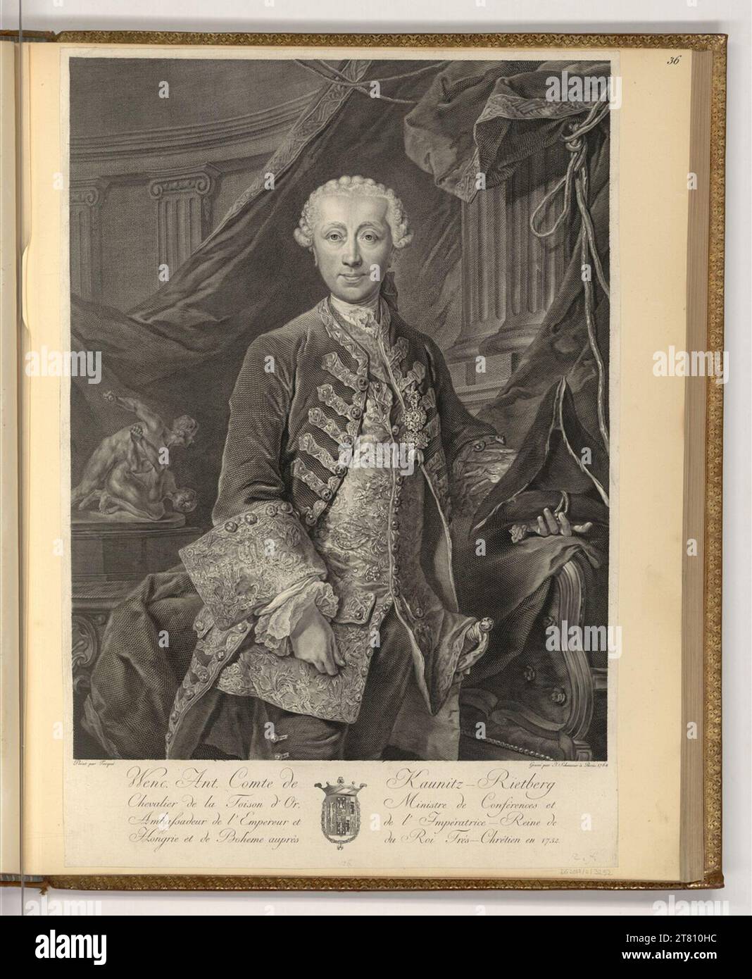Jacob Matthias Schmutzer (Engraver) Wenzel Anton Graf Kaunitz-Rietberg ...