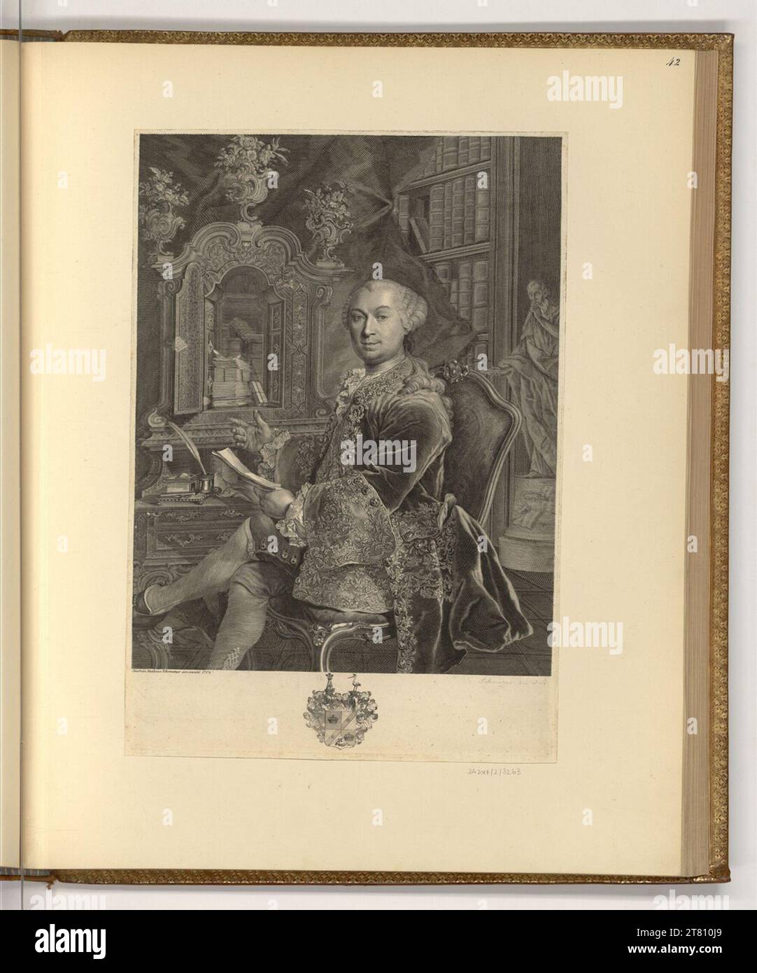 Jacob Matthias Schmutzer (Engraver) Portrait. Copper engraving, etching ...