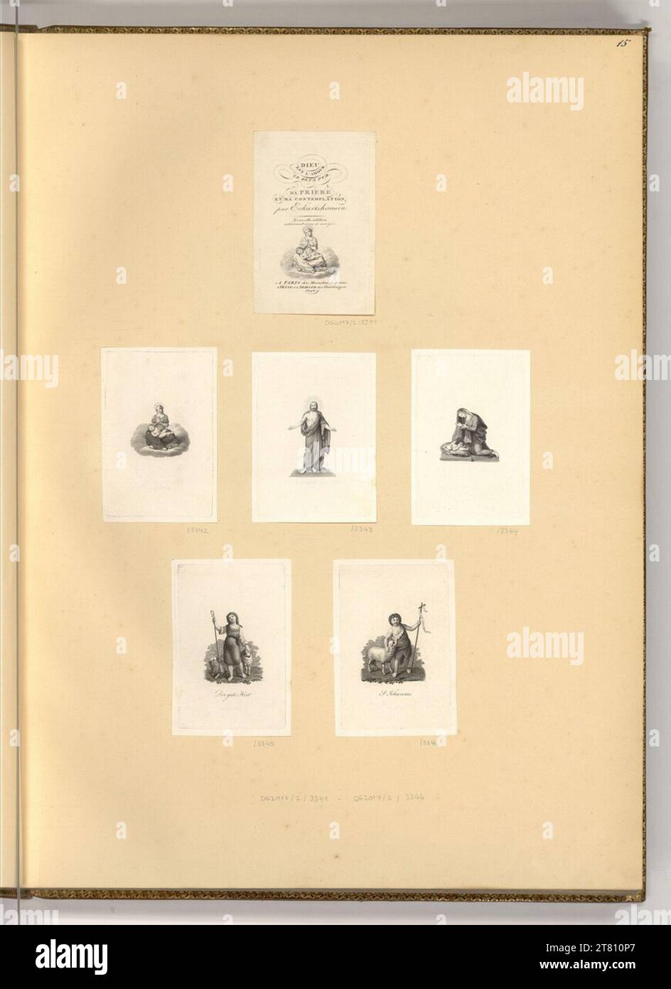 Karl Rahl (The Older) Titleblatt and vignettes from a prayer book ...