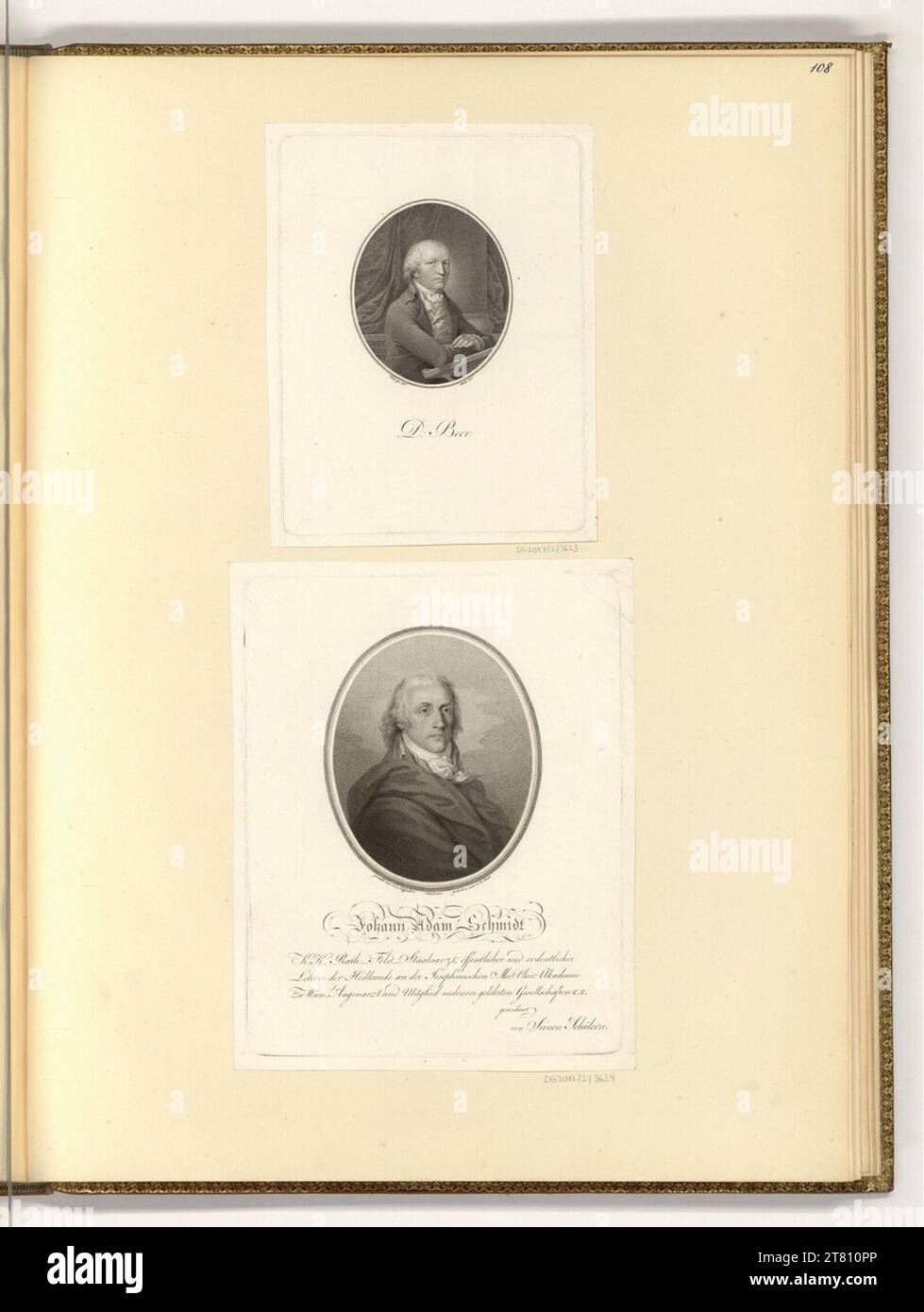Karl Rahl (The Older) Portraits Georg Friedrich Beer; Johann Adam Schmidt. Punctual 1794-1843 ...