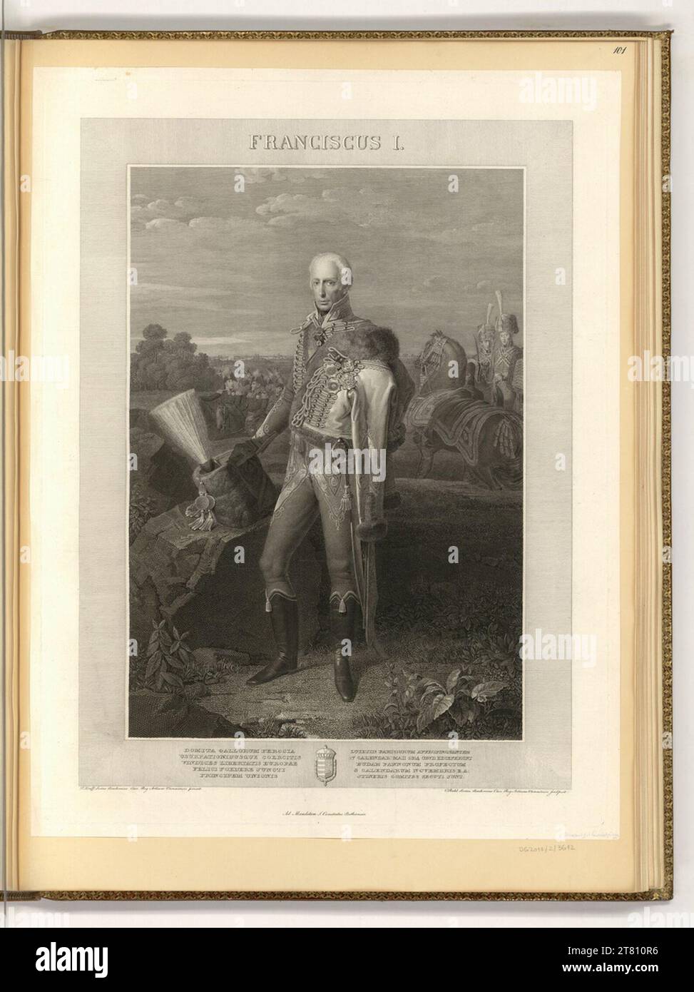 Karl Rahl (The Older) Portrait of Emperor Franz I of Austria. Steel ...