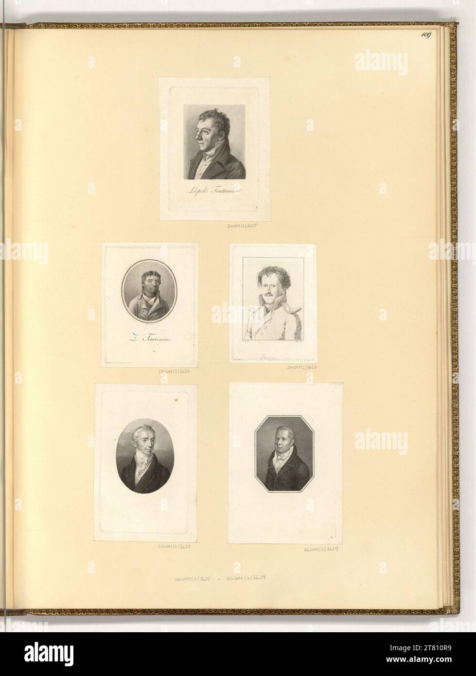 Karl Rahl (The Older) Portraits. Steel engraving, etching, punctuation ...