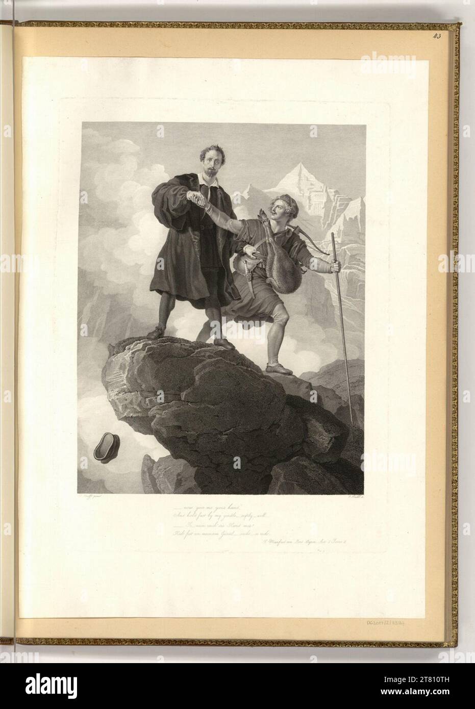 Karl Rahl (The Older) Manfred and the Gemsenjäger (after the dramatic ...