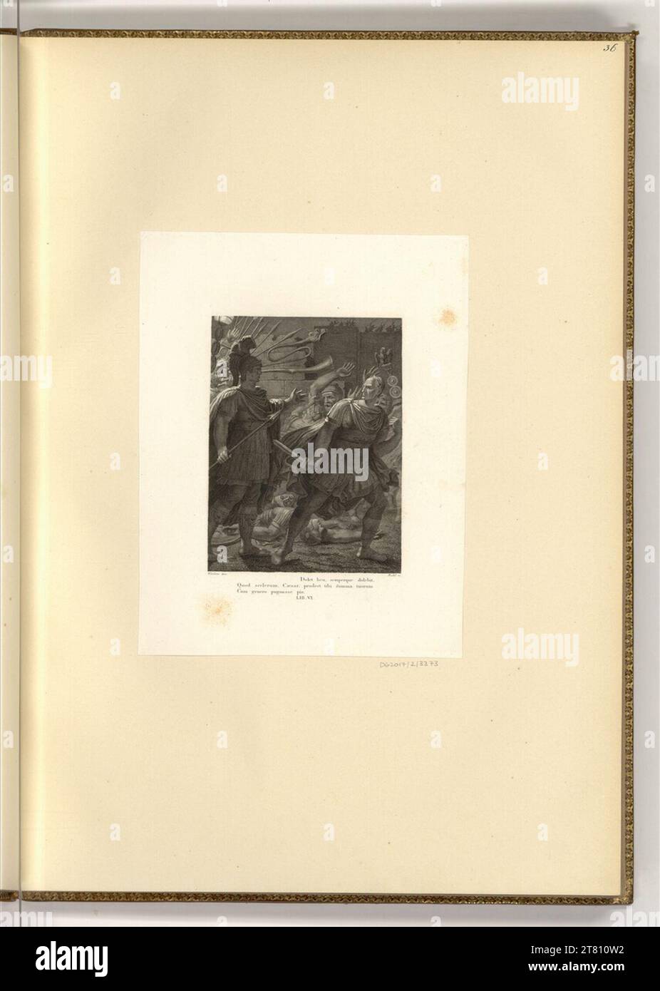 Karl Rahl (The Older) Caesar as the top general. etching 1794-1843 ...