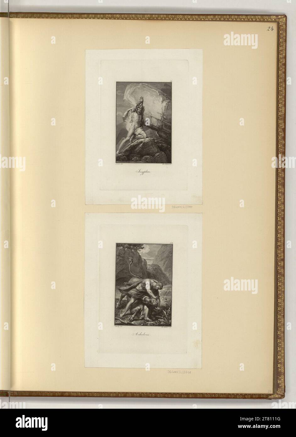 Franz Stöber (Engraver) Sisyphos; Achelous. etching 1810-1858 , 1810/ ...