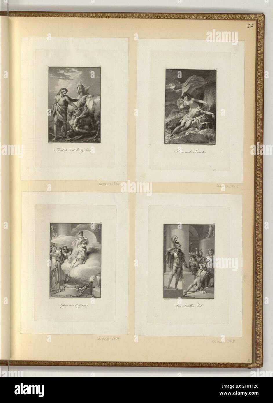 Franz Stöber (Engraver) Figures of Greek mythology. etching 1810-1858 ...