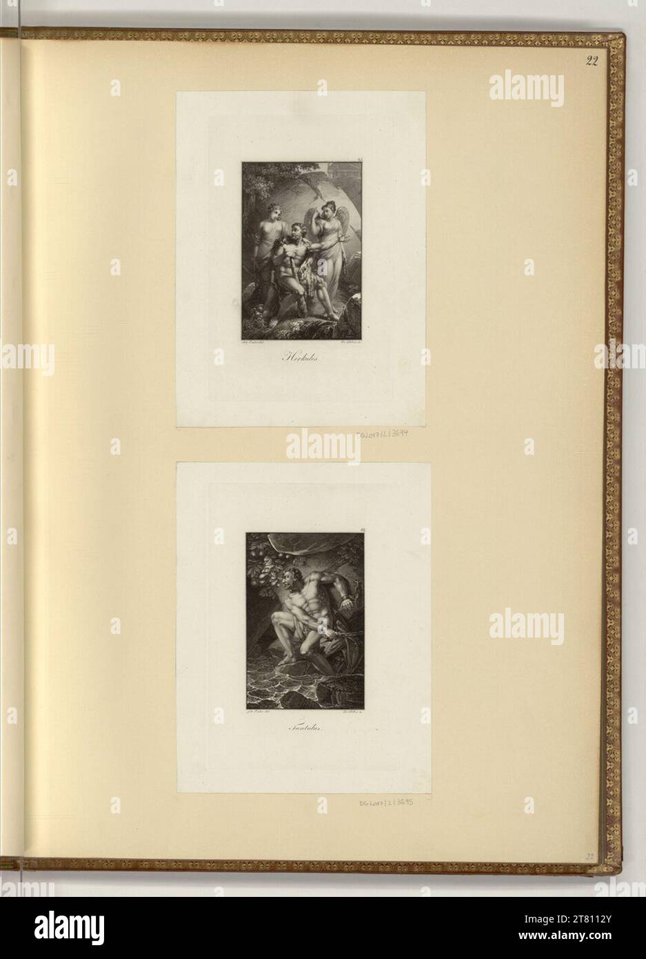 Franz Stöber (Engraver) Hercules; Pantals. etching 1810-1858 , 1810/ ...
