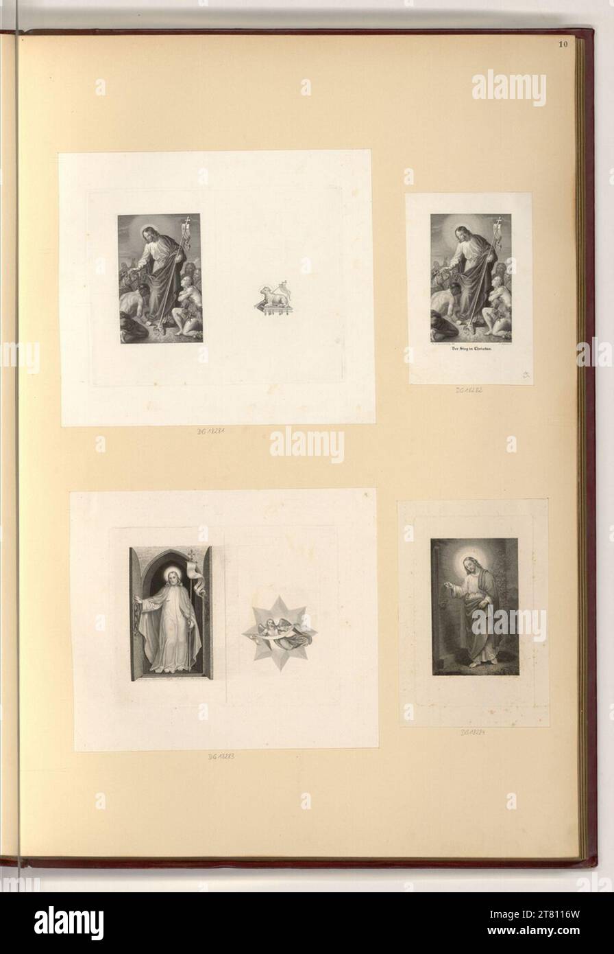 Josef Axmann (Engraver) Christ with a cross. Steel engraving, etching ...