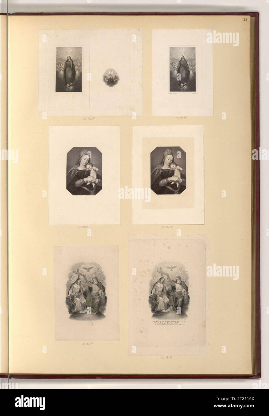 Josef Axmann (Engraver) Different representations of the Maria; Holy ...