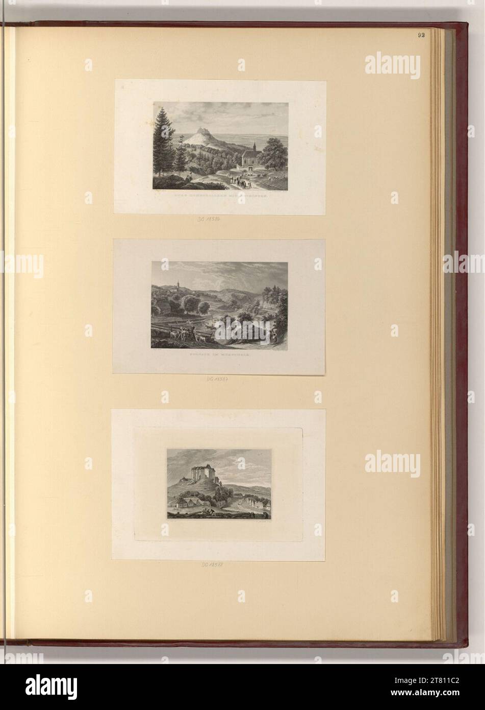 Josef Axmann (Engraver) Castles and landscapes. etching 1808-1873 ...