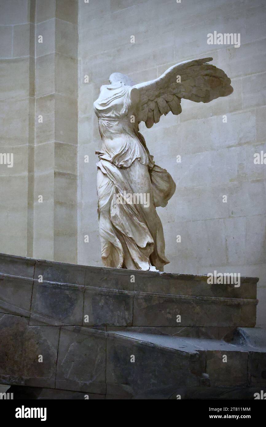 Winged Victory of Samothrace (Nike of Samothrace), circa 200 BC Stock ...