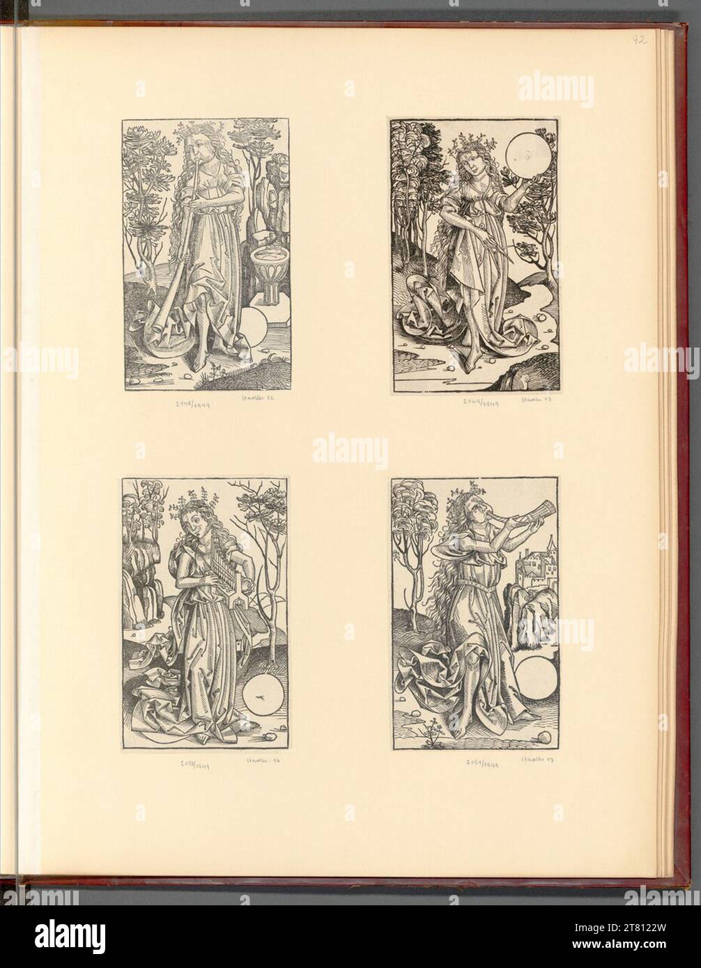 Michael Wolgemut (Formschneider in) Personifications. Woodcut 1473-1519 ...