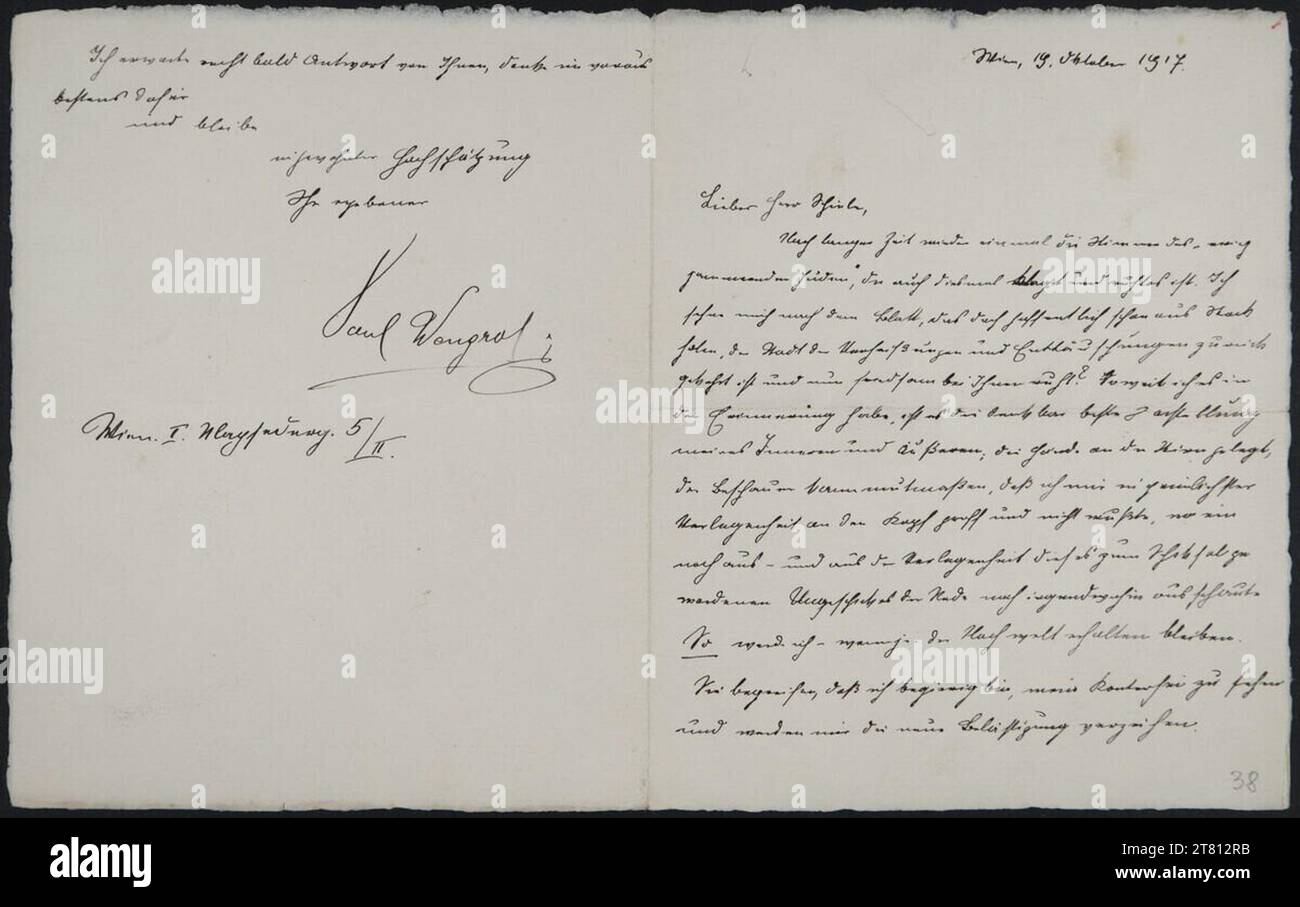 Paul Wengraf (Verfasser in) Letter from Paul Wengraf to Egon Schiele of ...