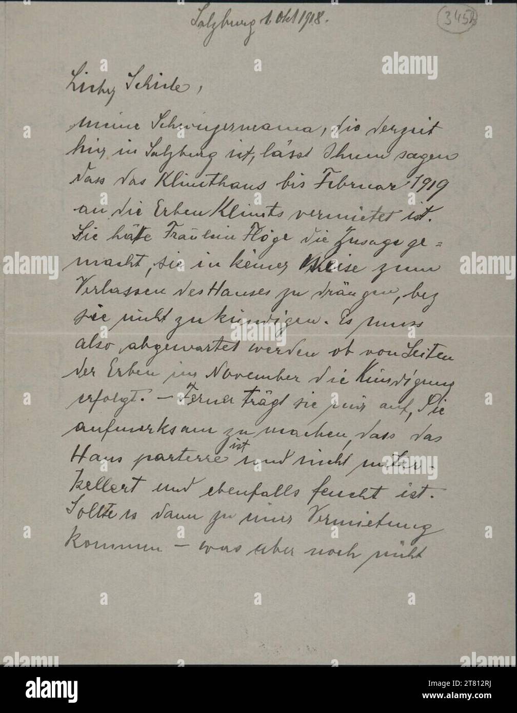 Felix Albrecht Harta (Verfasser in) Letter from Felix Harta to Egon ...