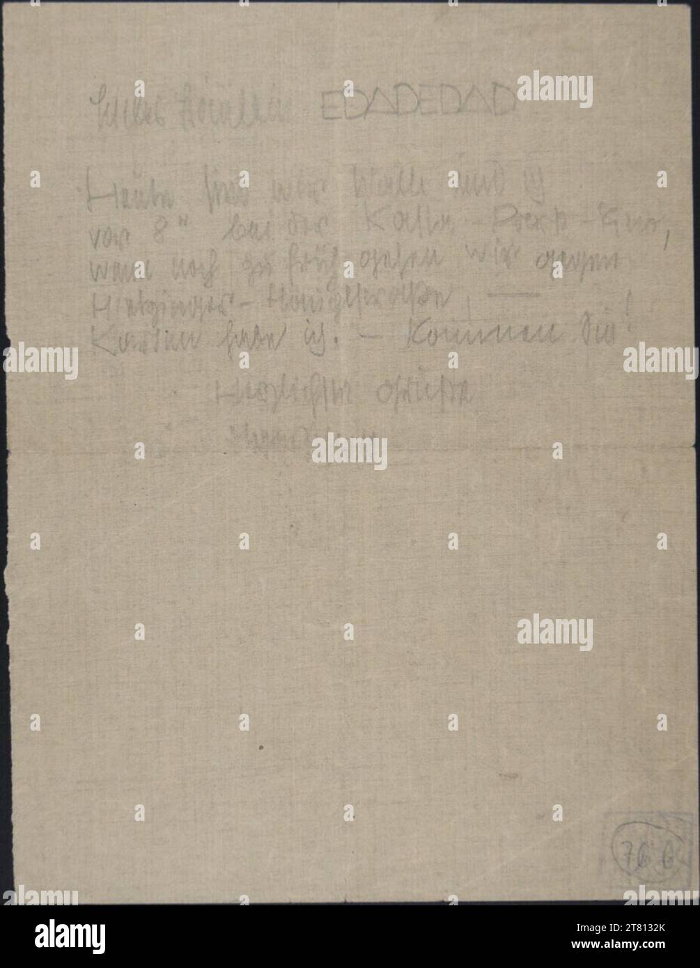 Egon Schiele (Verfasser in) Letter from Egon Schiele to Edith and Adele ...
