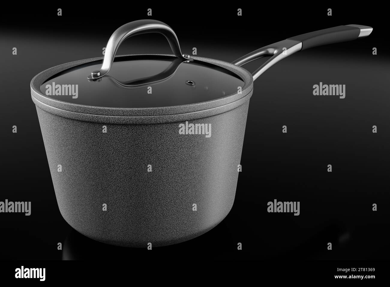 Stainless steel cooker with lid and chrome plated aluminum cookware on ...