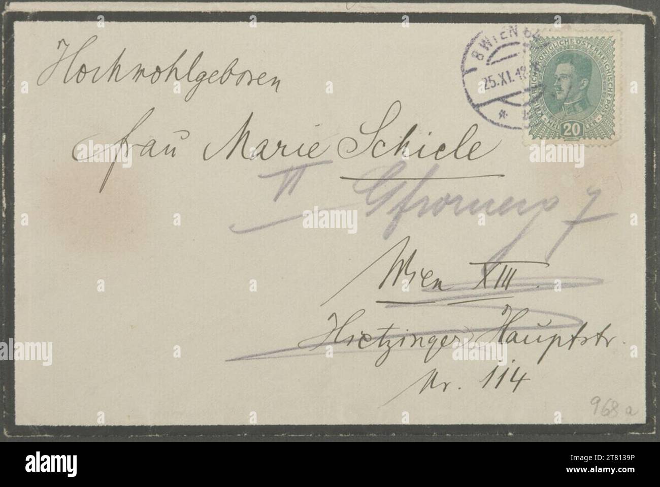 Hans Ankwicz-Kleehoven (Verfasser in) Entry envelope with addressee ...