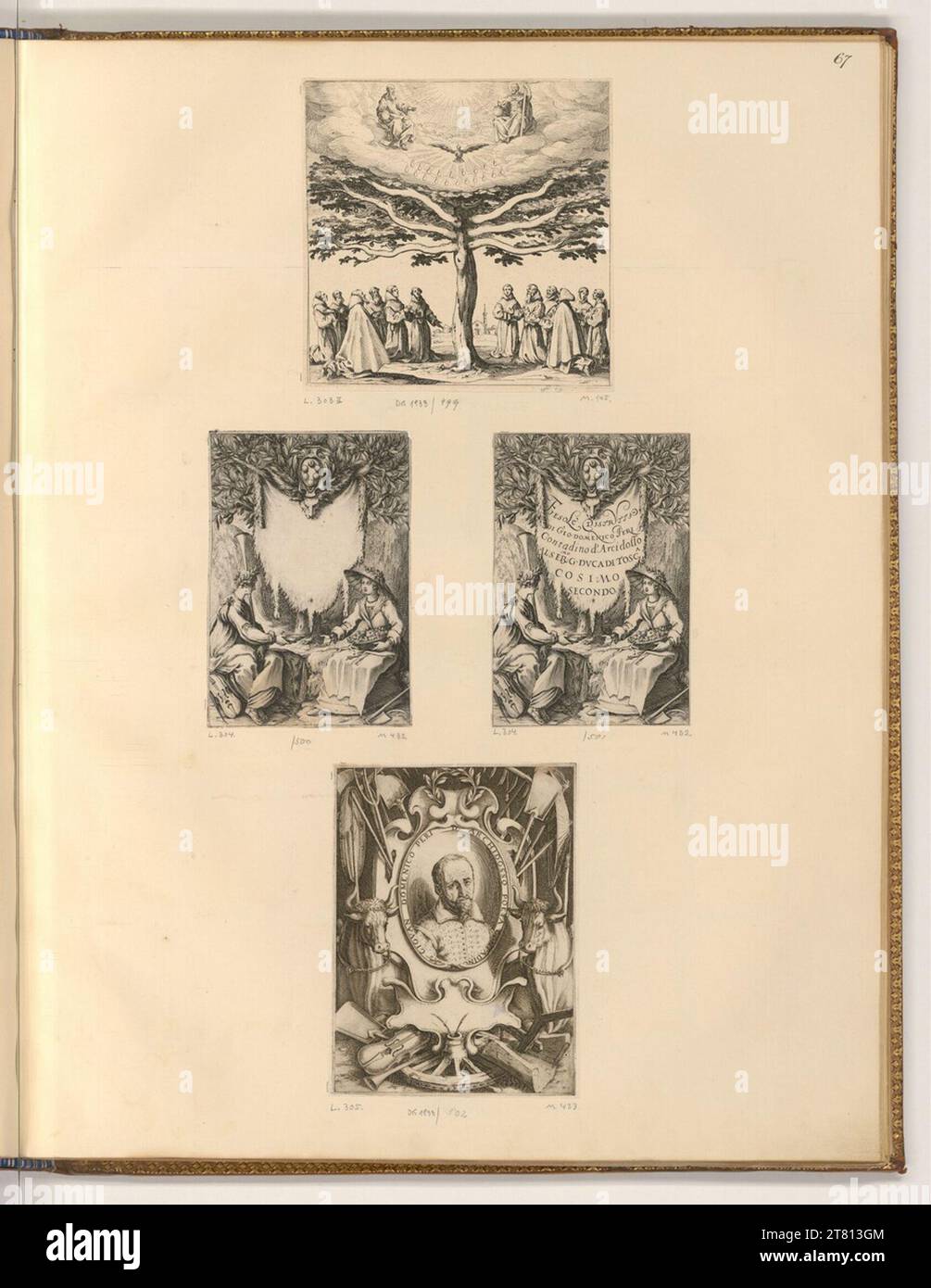 Jacques Callot The tree of St. Francis; Frontispiece to "Fiesole ...